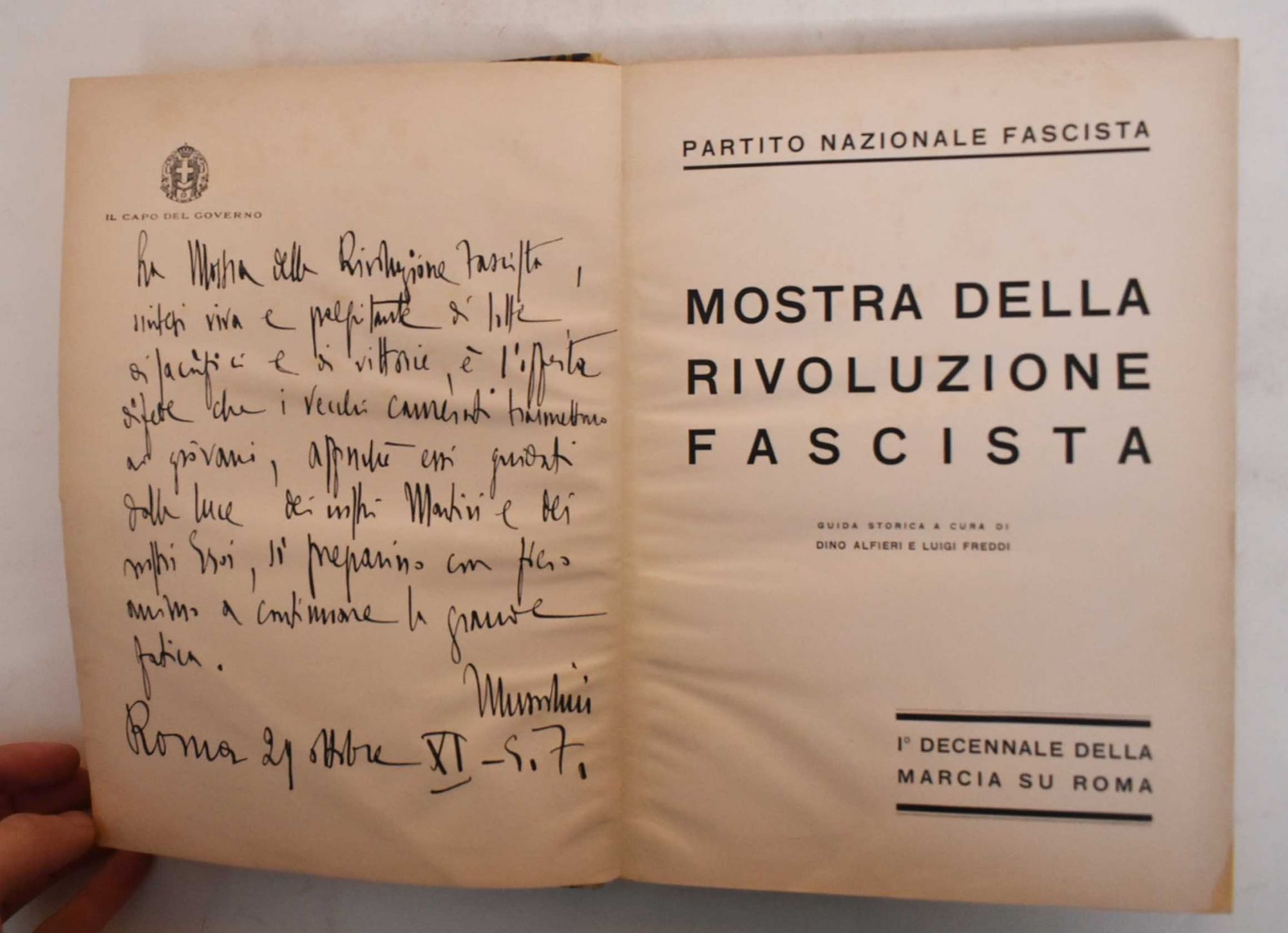 Mostra Della Rivoluzione Fascista | Dino Alfieri, Luigi Freddi