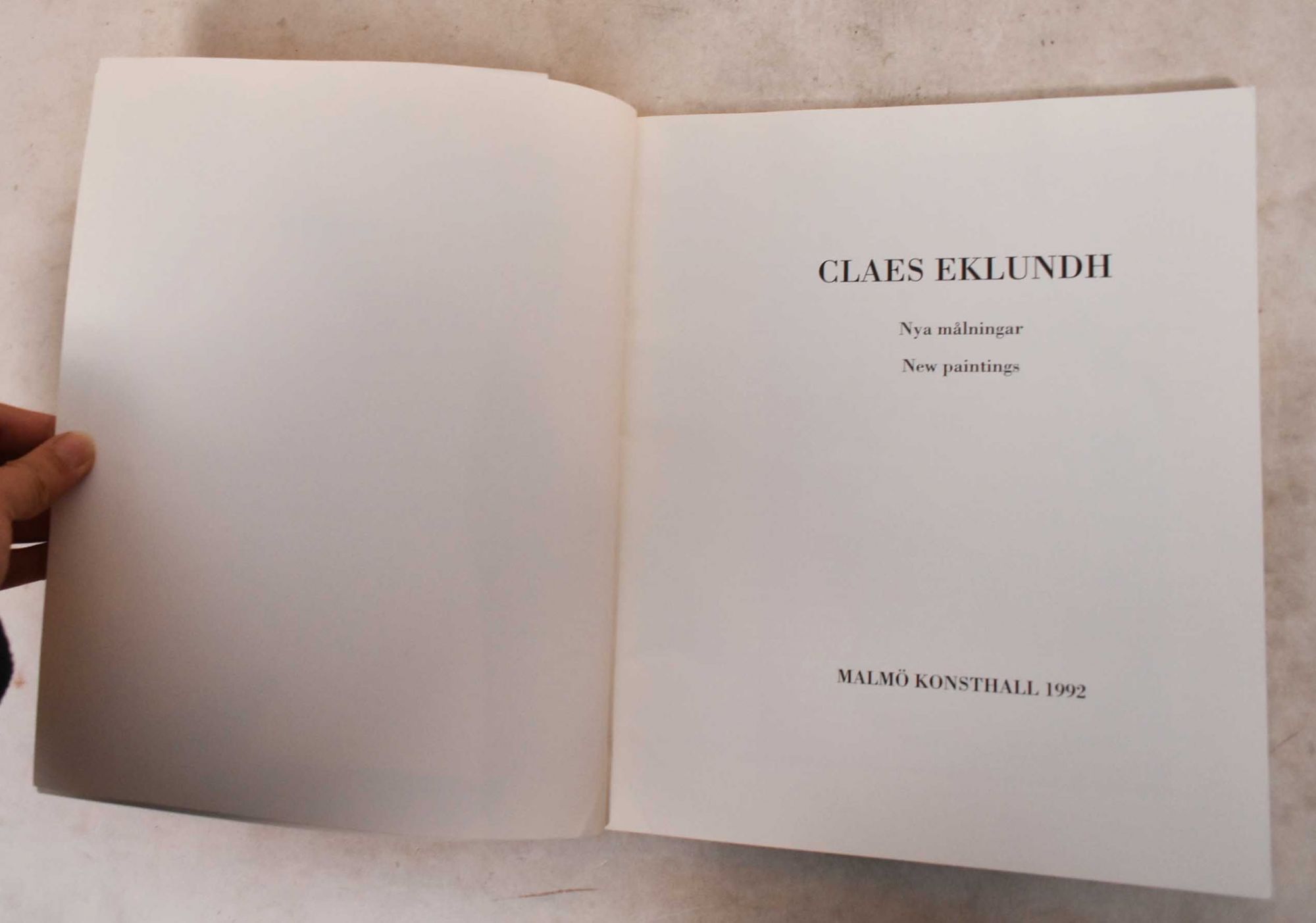 Claes Eklundh: New Paintings | Bo Nilsson